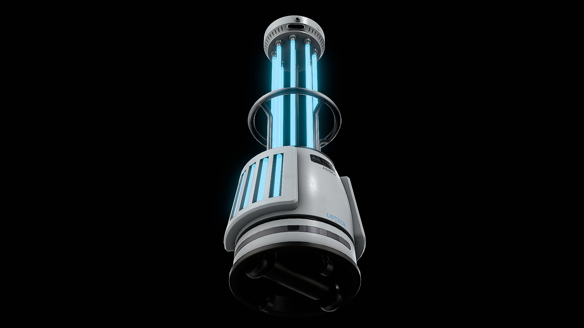 3D Autonomous UV Disinfection Robot Adibot Model - TurboSquid 2342254