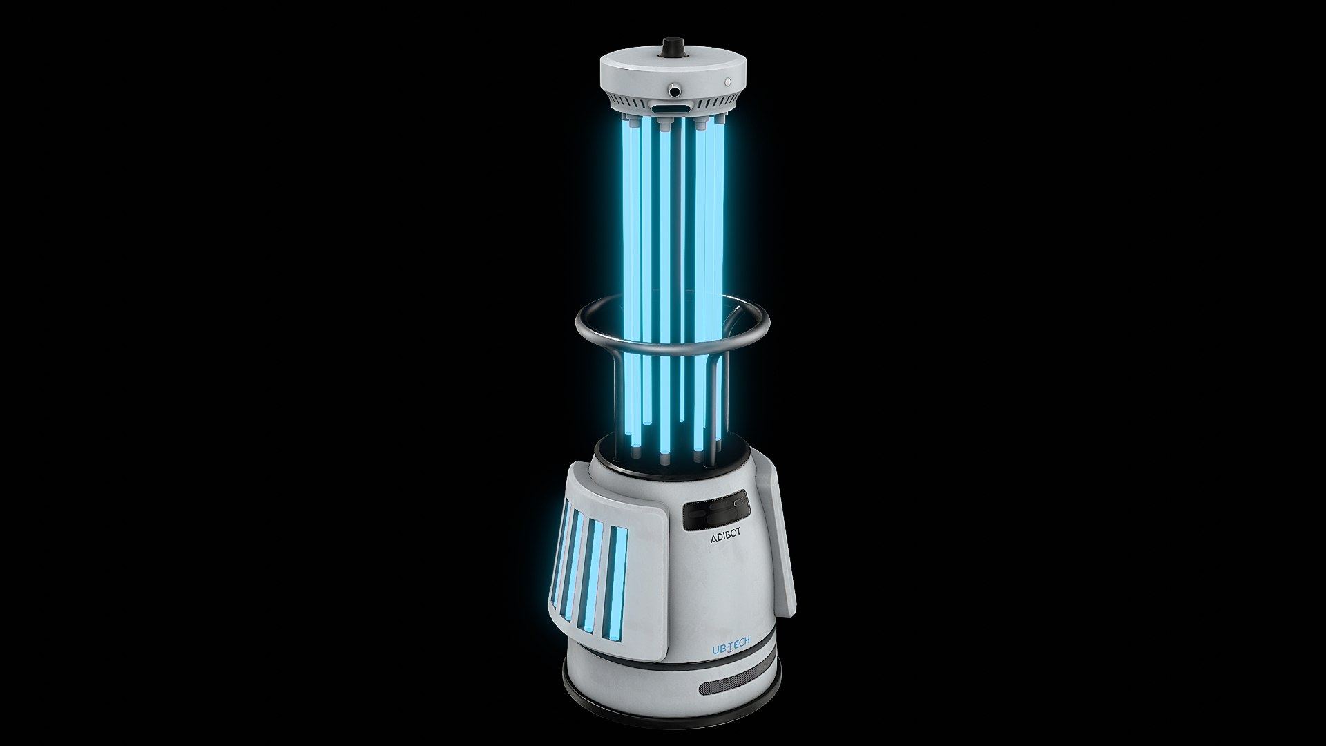 3D Autonomous UV Disinfection Robot Adibot Model - TurboSquid 2342254