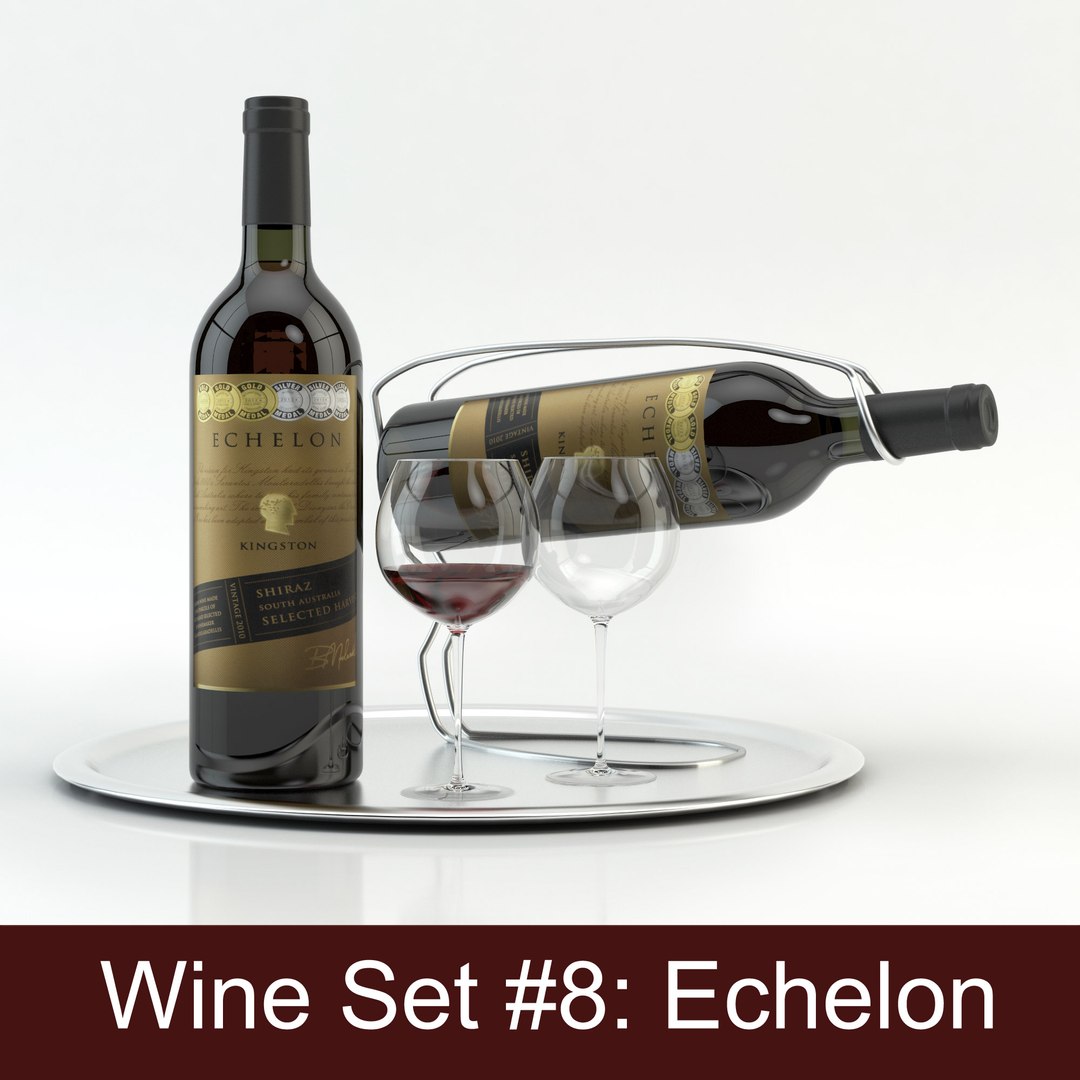 Alcohol Set 8: Echelon 3d Model