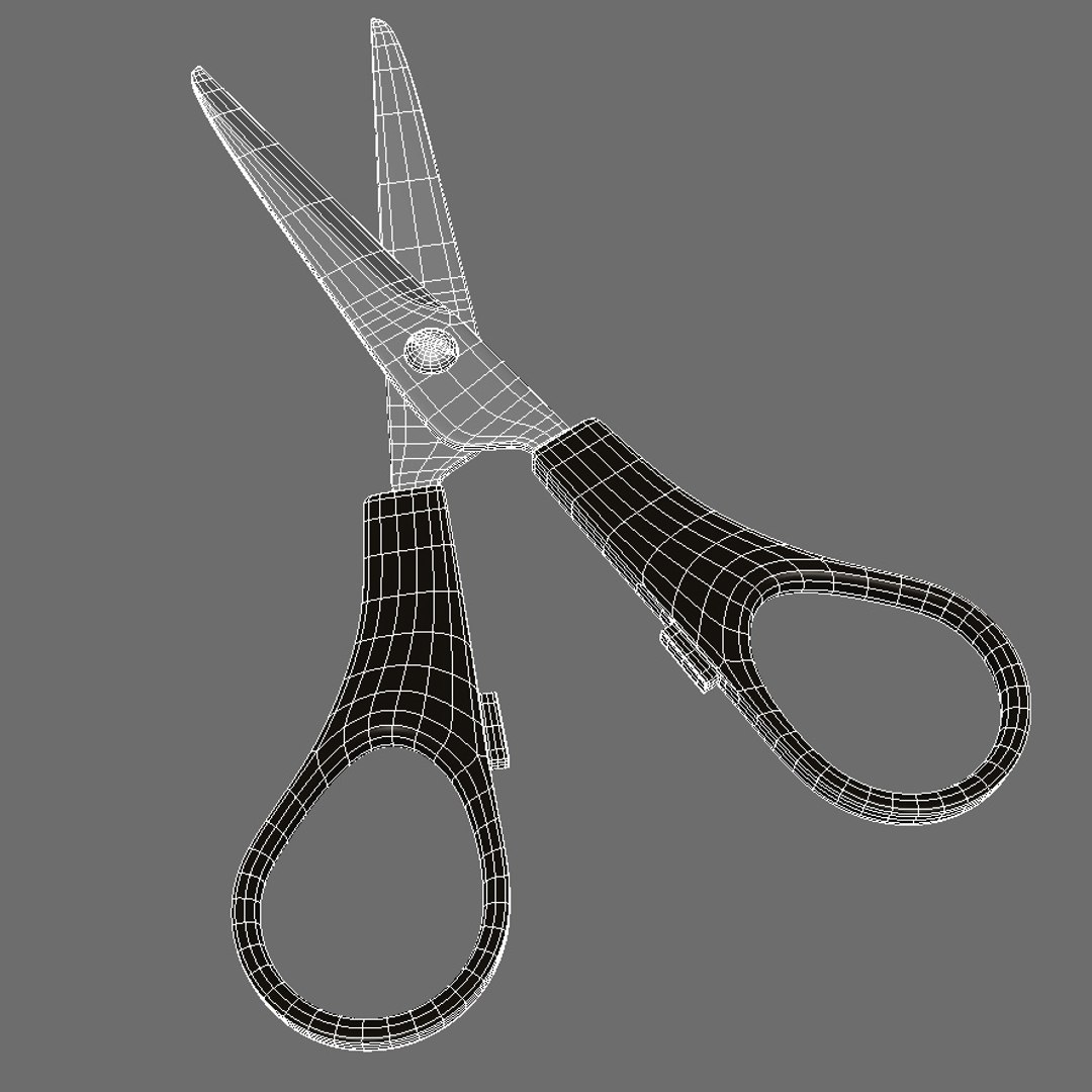 3d Model Scissors Modelled