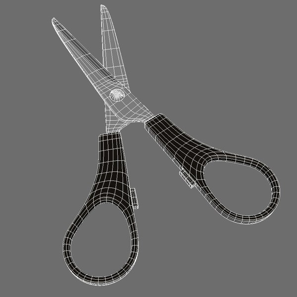 3d model scissors modelled
