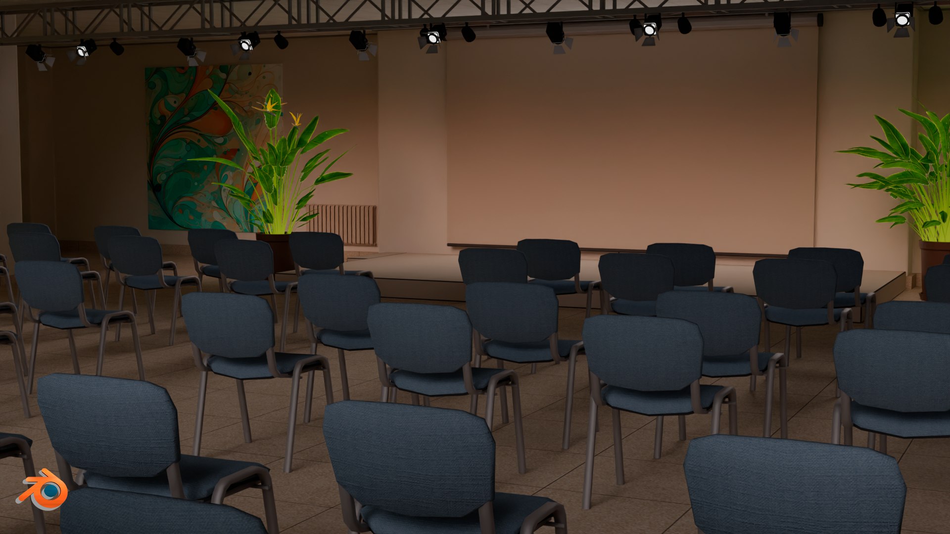 3D Conference Room 01 model - TurboSquid 2168689