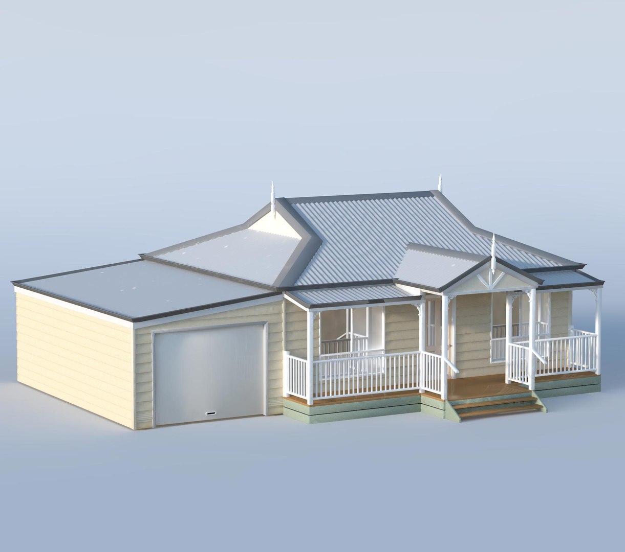 Small Farmhouse Simple Model - TurboSquid 1226046