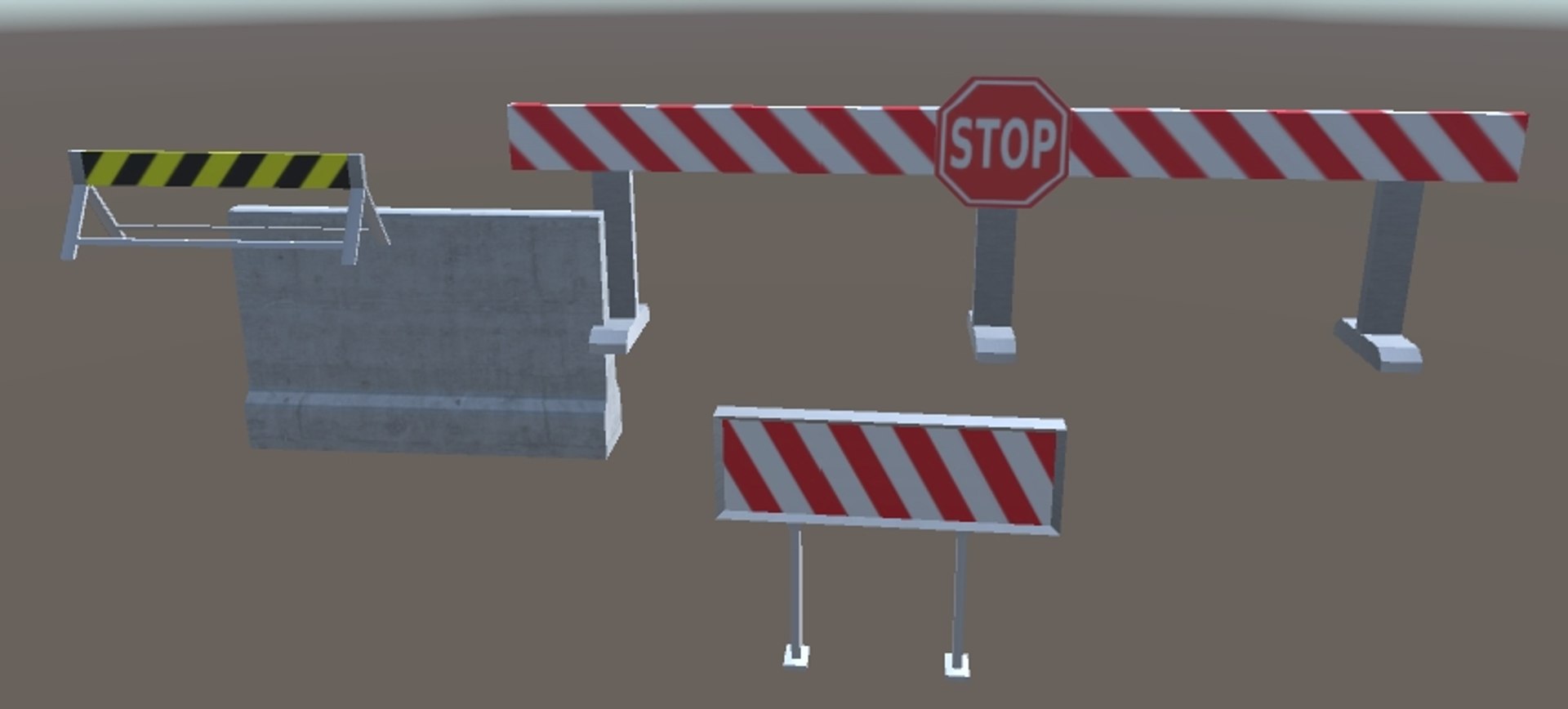 3D road block - TurboSquid 1306889