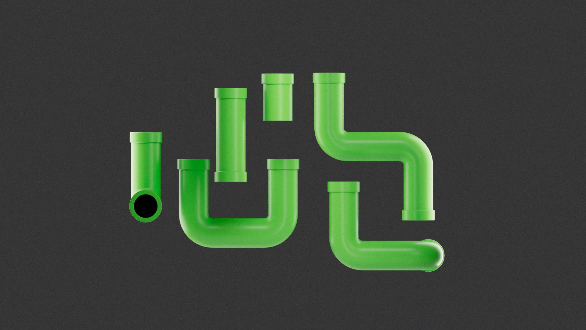 3D Mario Style Pipes - TurboSquid 2192892