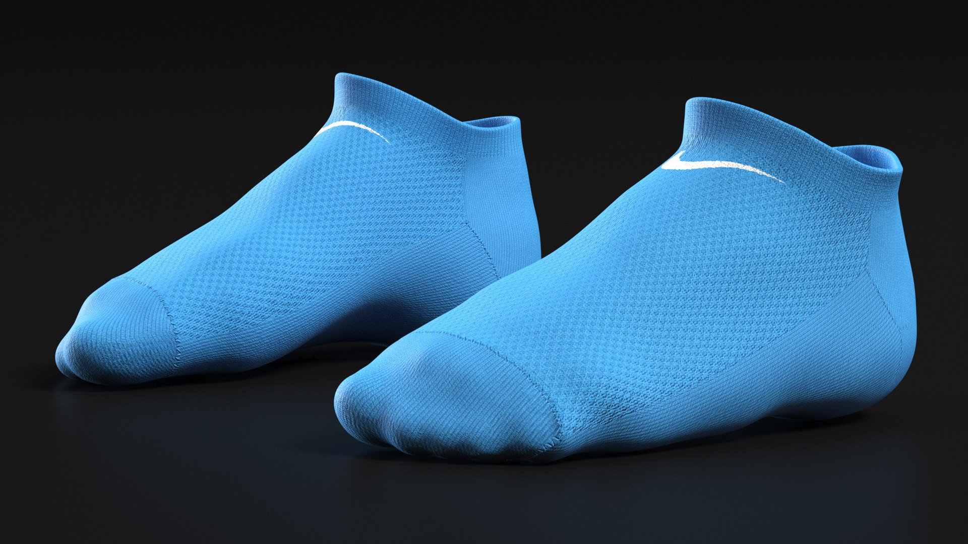 Socks Nike Blue on The Foot Standing 3D model - TurboSquid 1957255