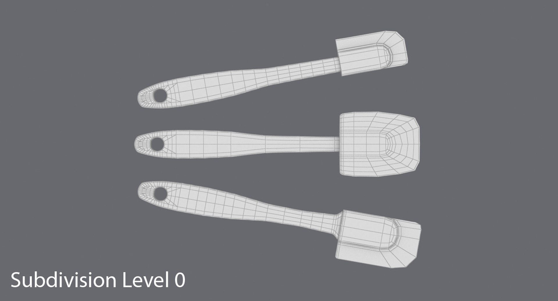 Silicone Spatula 3d Model