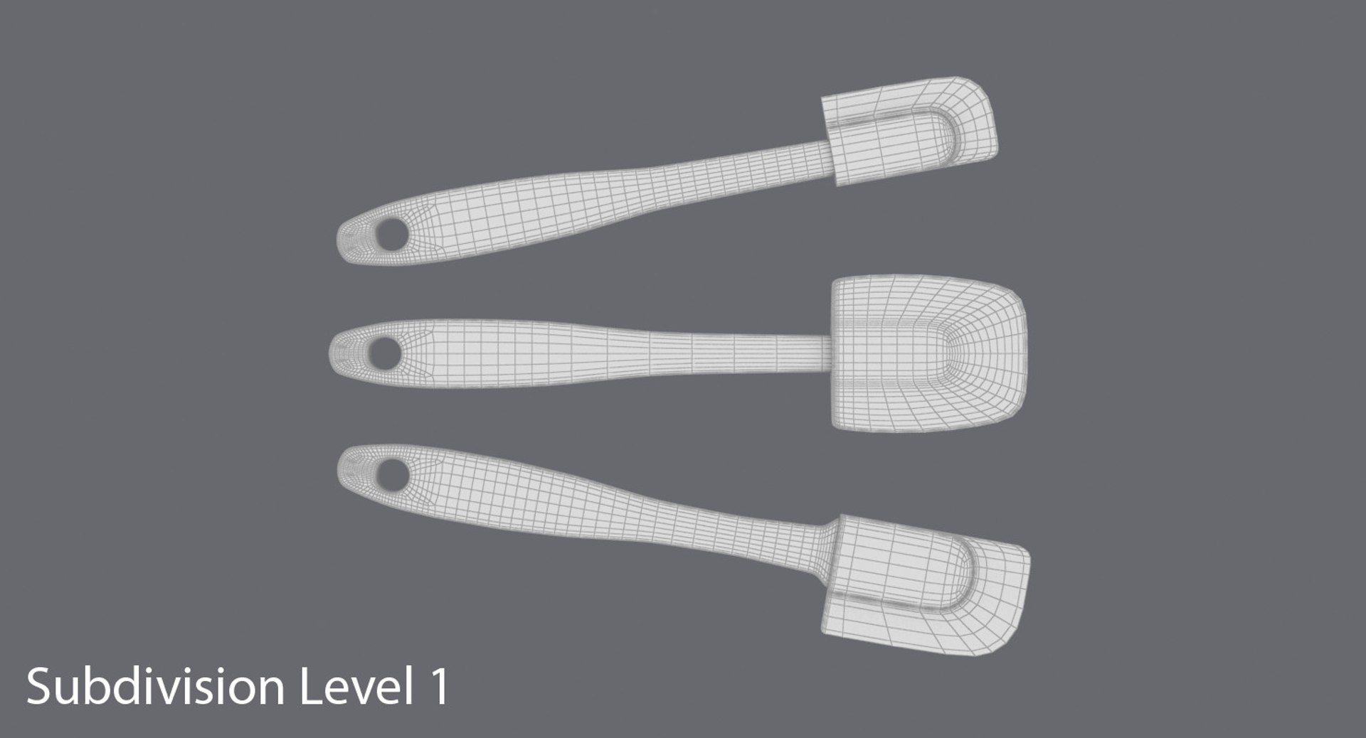 Silicone Spatula 3d Model