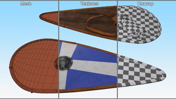 3d model norman shield