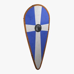 3d viking shield gokstad