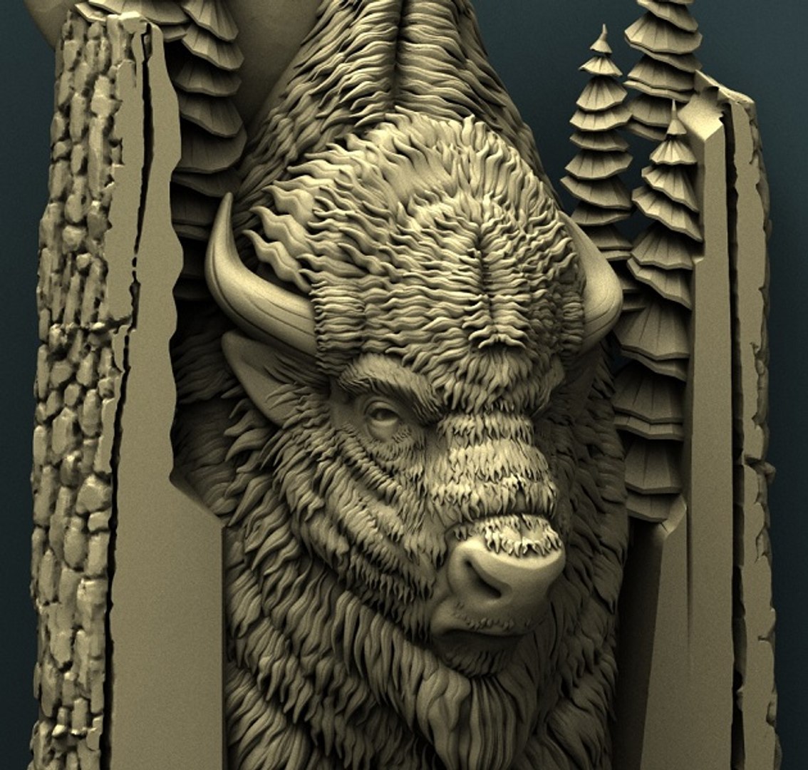 3D bison cnc - TurboSquid 1320473