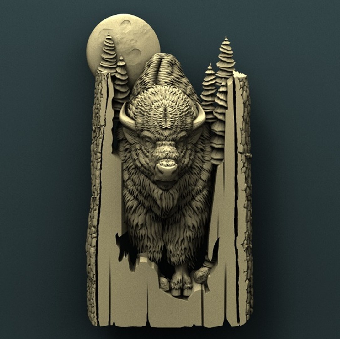 3D bison cnc - TurboSquid 1320473