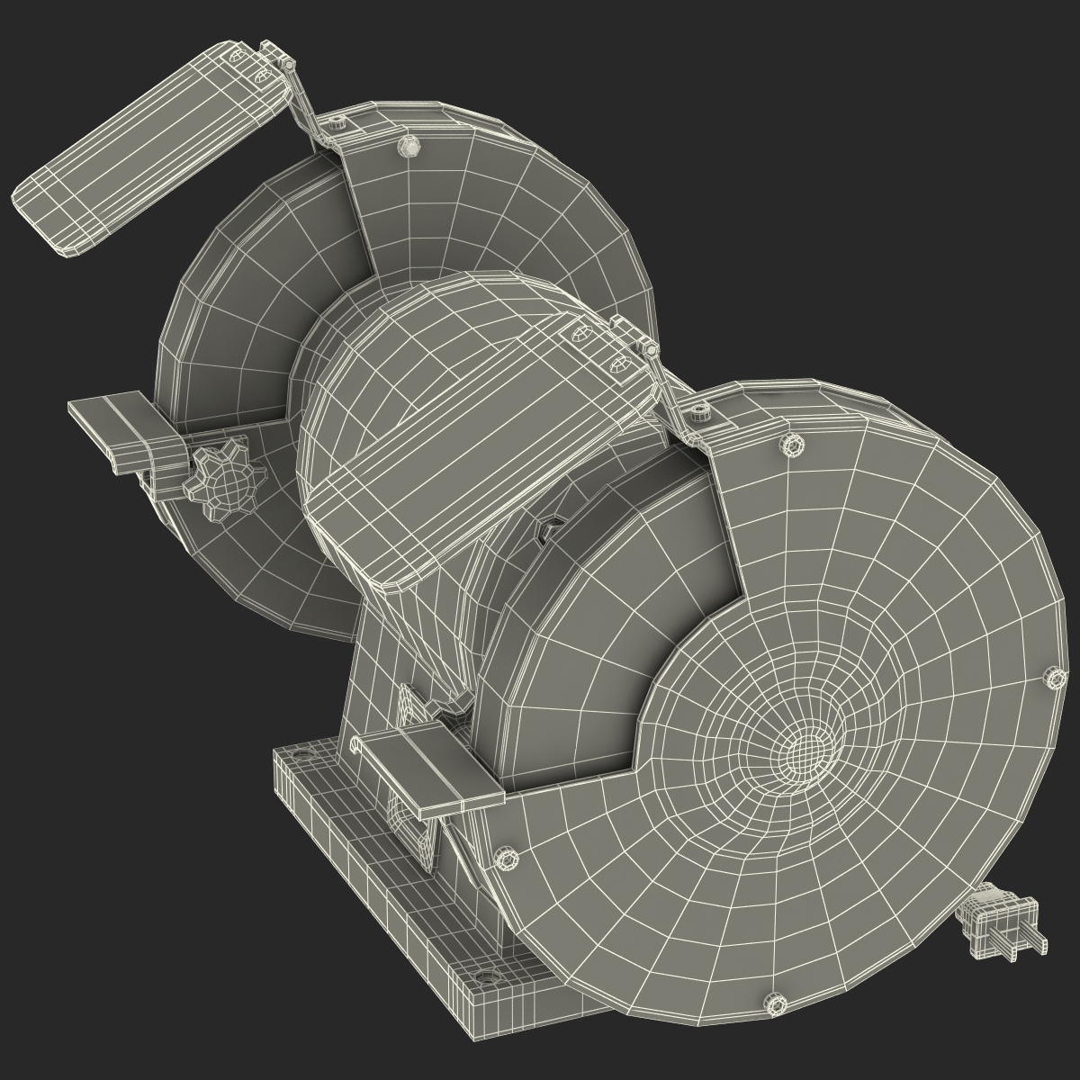 bench grinder 3d model