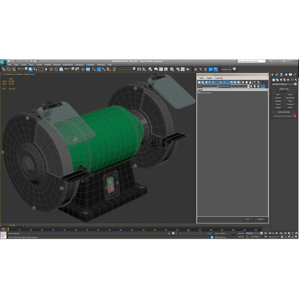bench grinder 3d model