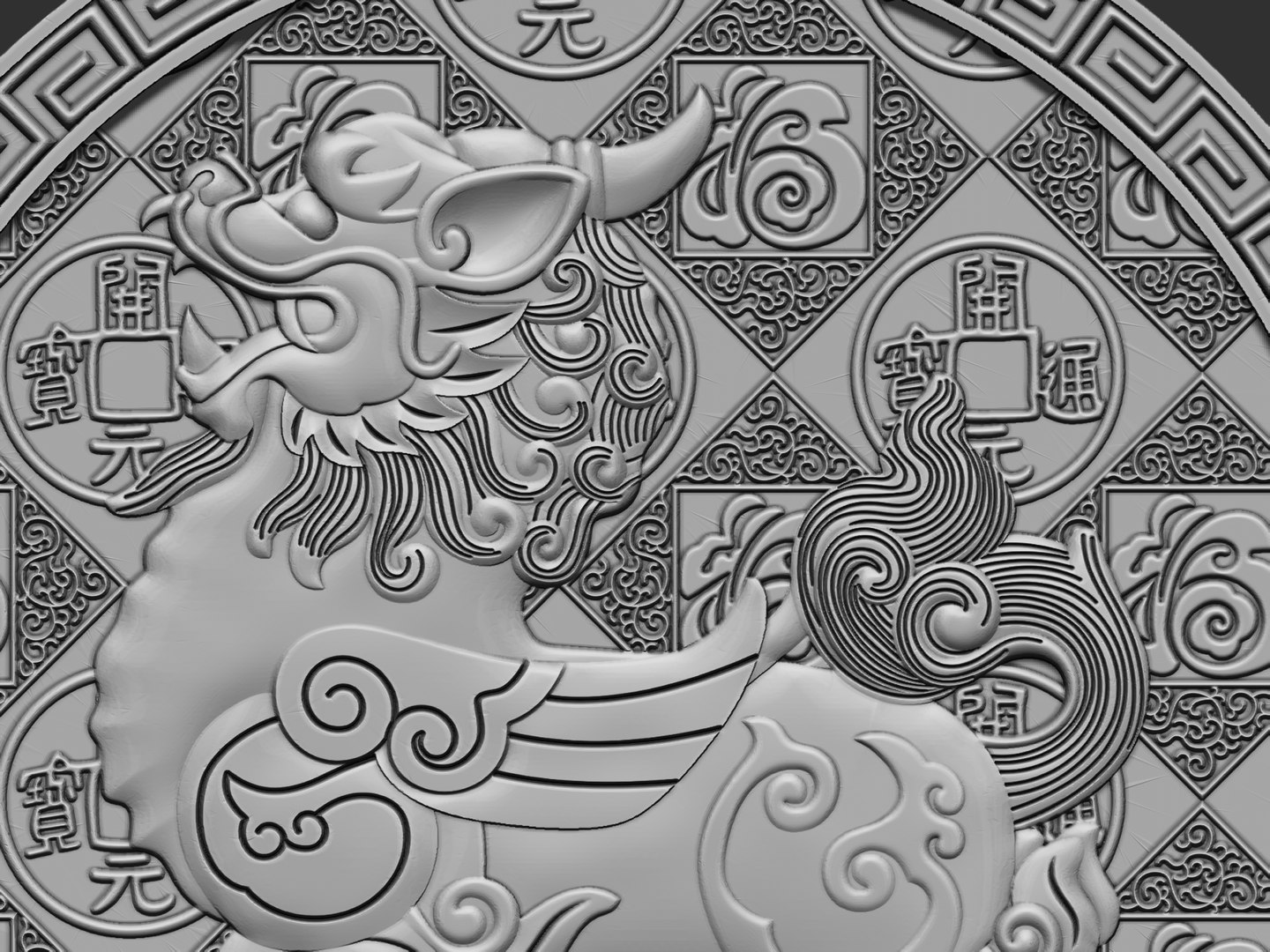 3D Pixiu Model - TurboSquid 2179808