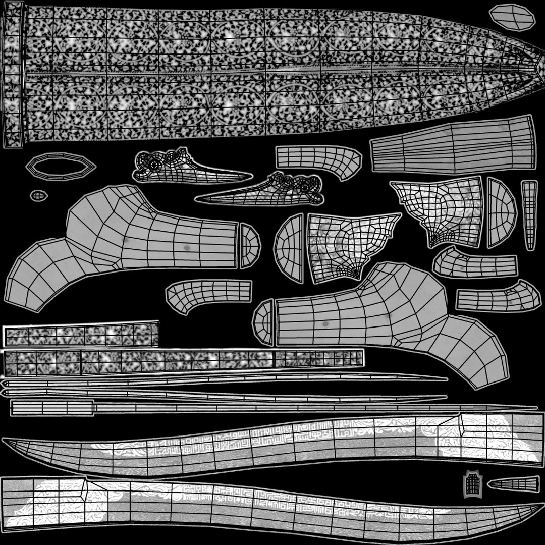 Ottoman Yatagan 3d Model Turbosquid 1271096