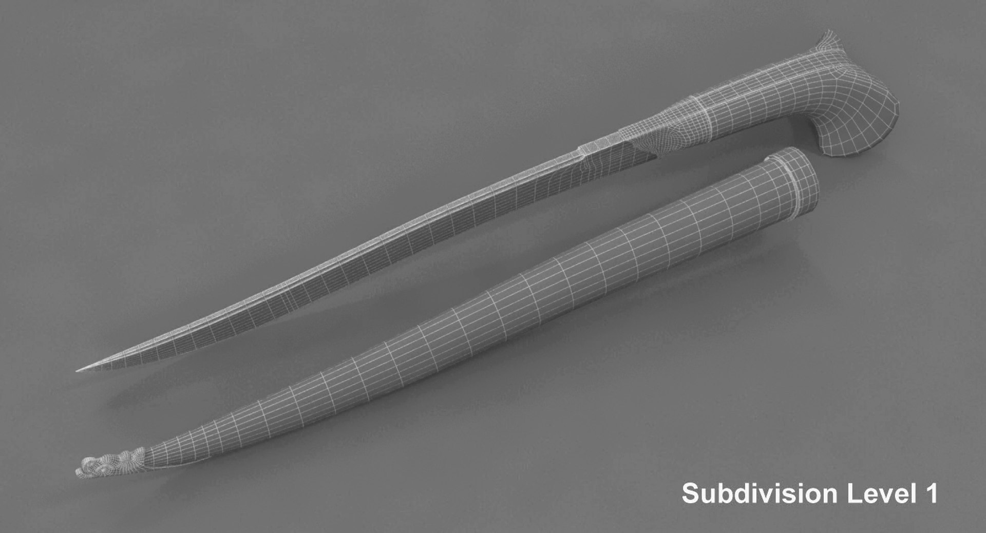 Ottoman Yatagan 3d Model Turbosquid 1271096