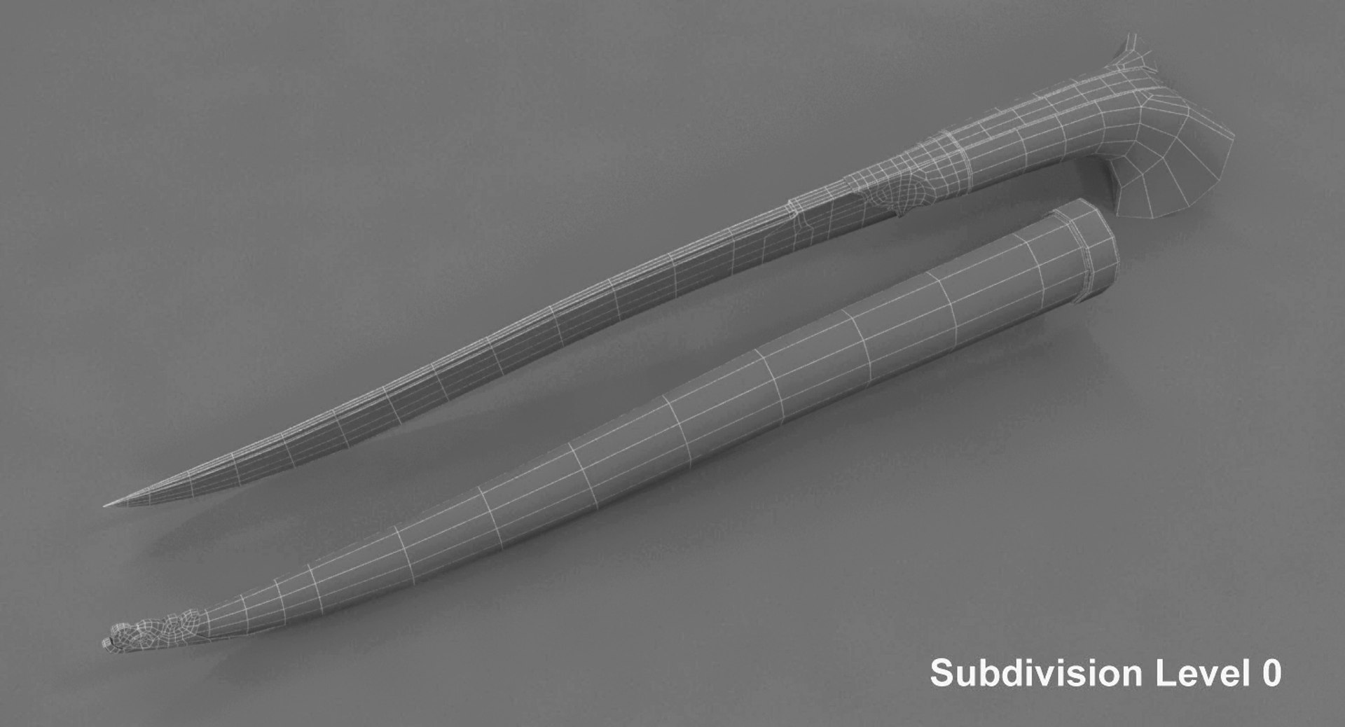 Ottoman Yatagan 3d Model Turbosquid 1271096