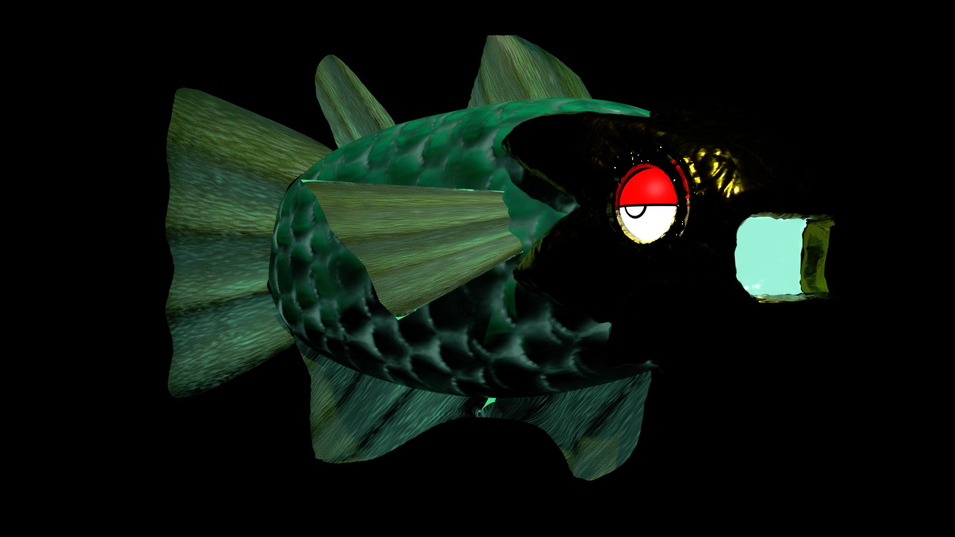 3D Aztec Fish Model - TurboSquid 2220262