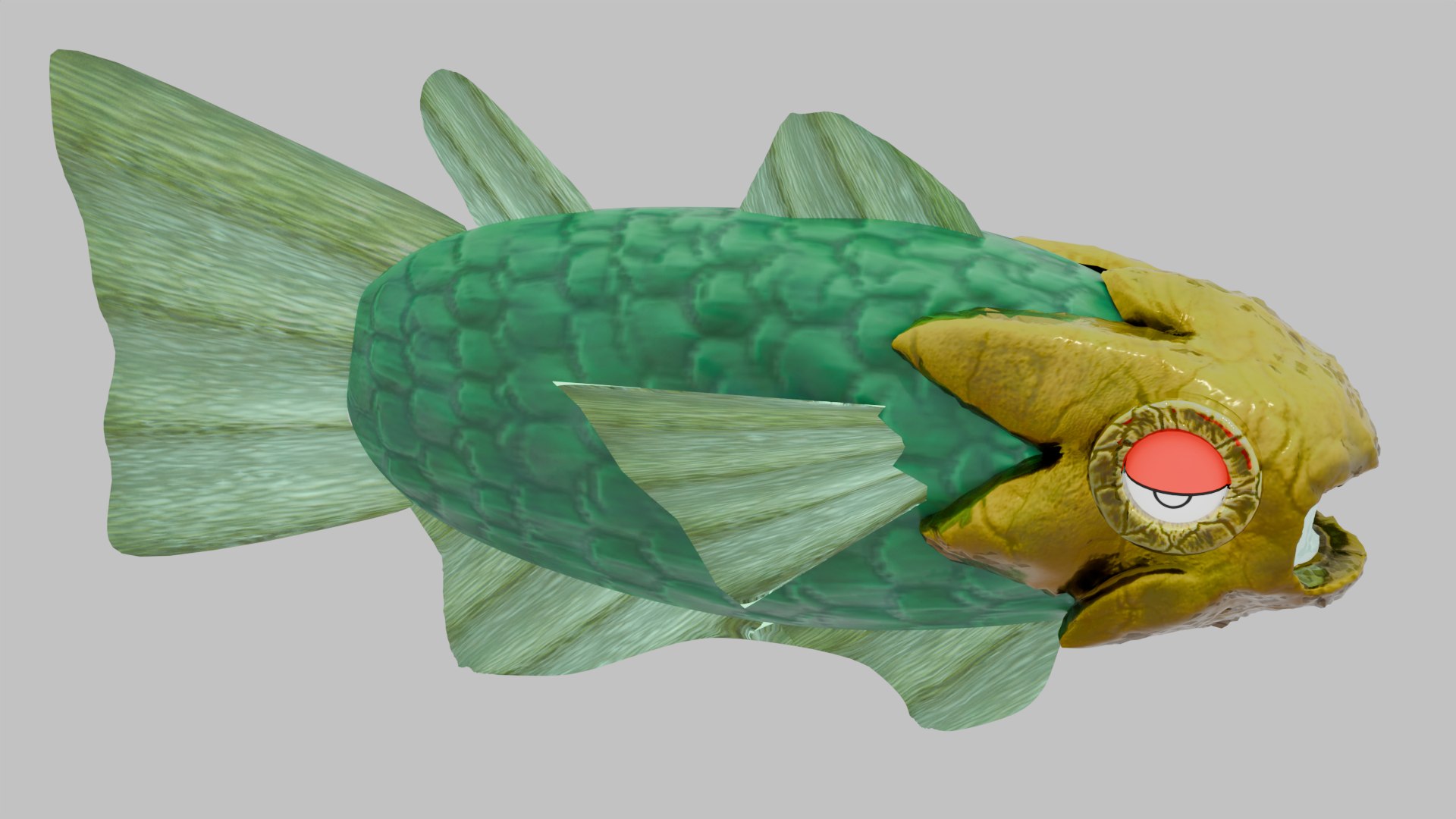3D Aztec Fish Model - TurboSquid 2220262