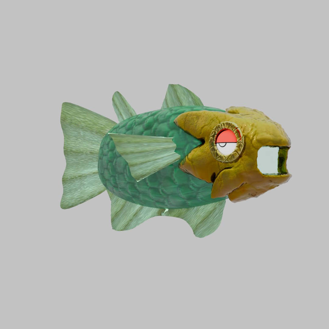 3D Aztec Fish Model - TurboSquid 2220262