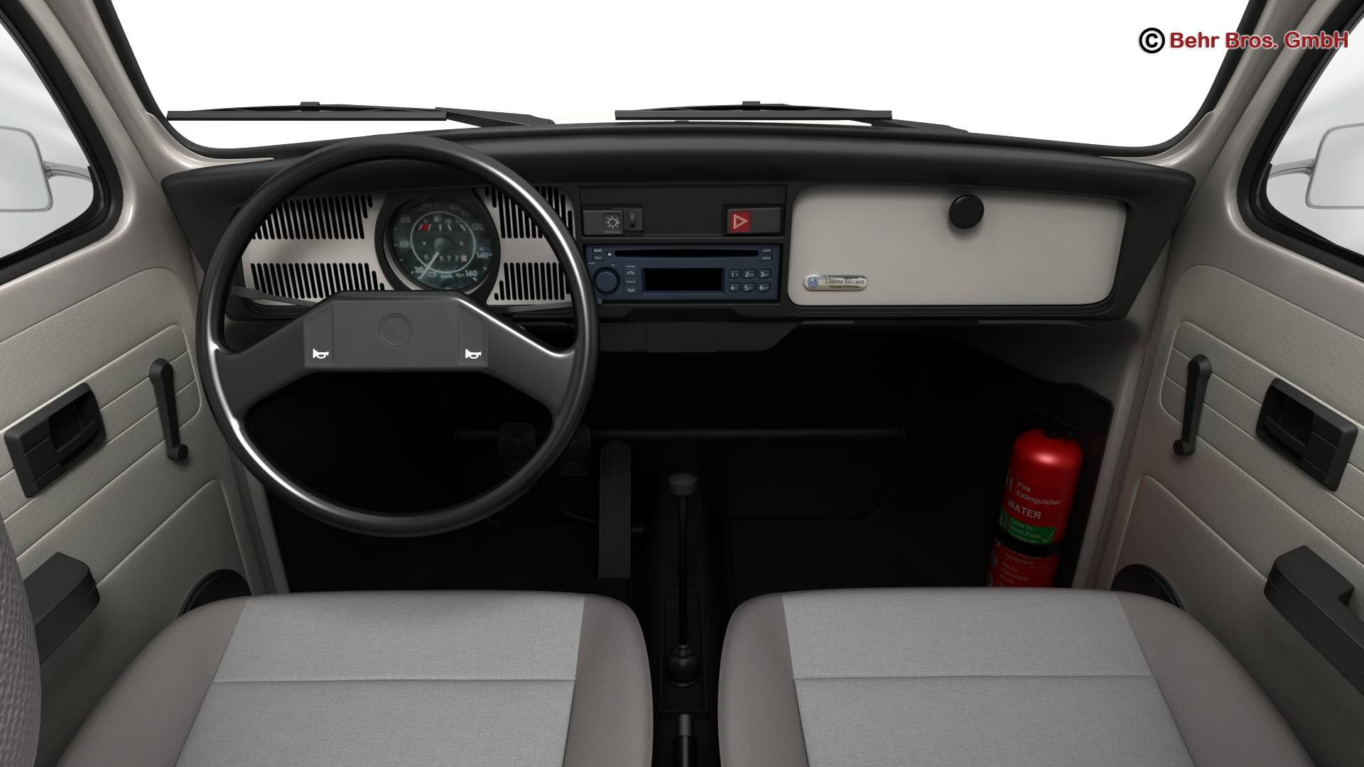 3d model volkswagen beetle 2003