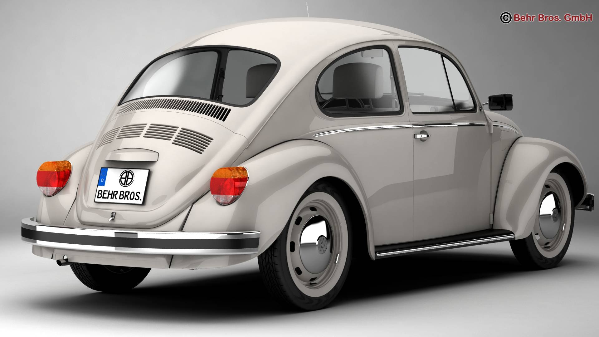 3d Model Volkswagen Beetle 2003