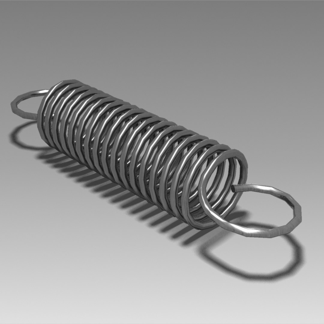 3dsmax Mechanical Spring