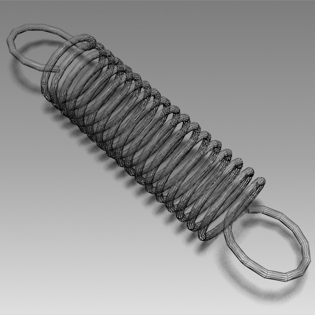3dsmax Mechanical Spring