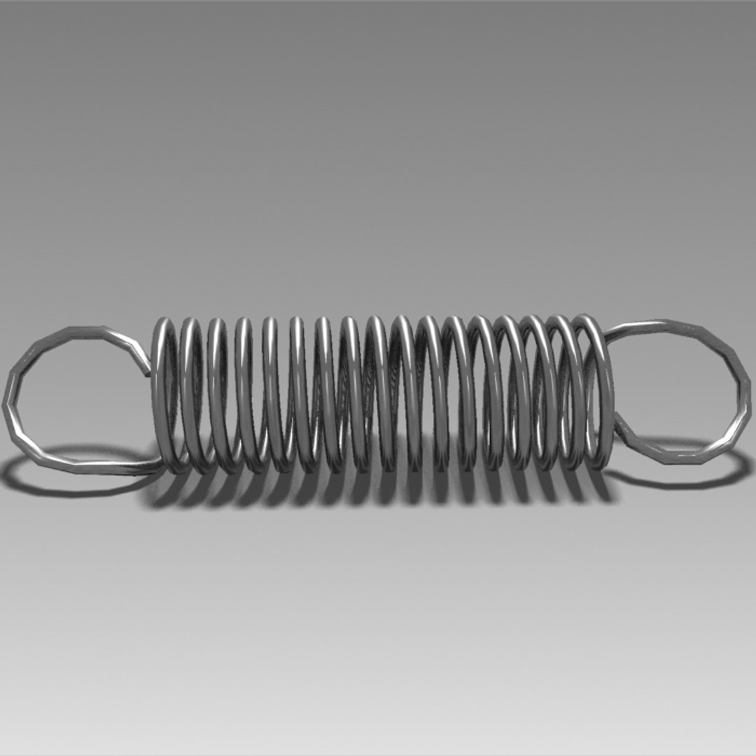 3dsmax Mechanical Spring