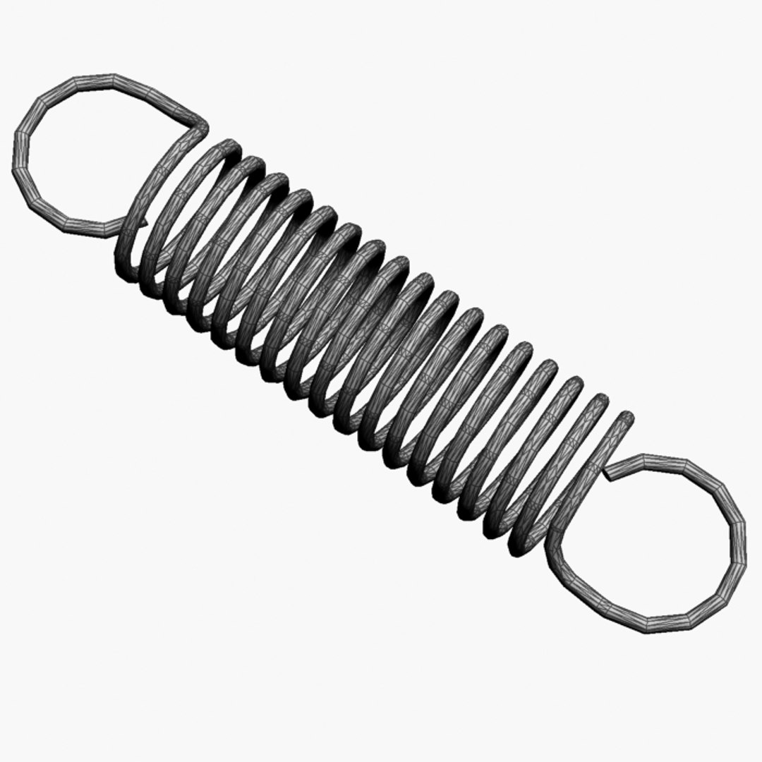 3dsmax Mechanical Spring