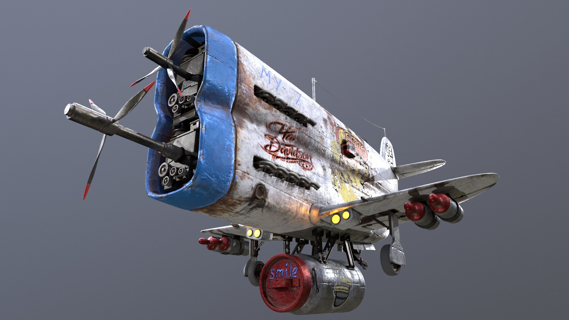 Stylized Realistic White Airplane 3D Model - TurboSquid 2110147
