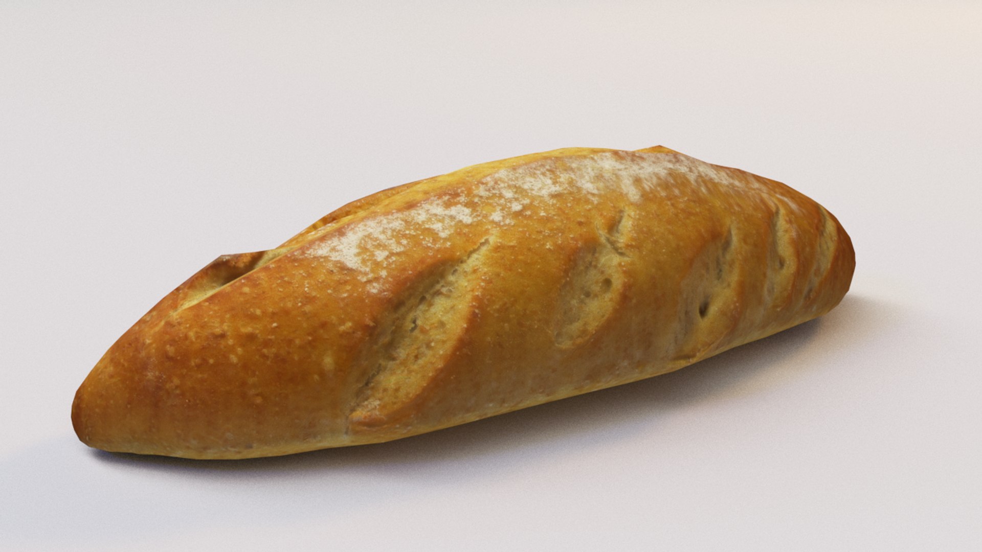Photoscaned bolillo bread ready 3D model - TurboSquid 1348647