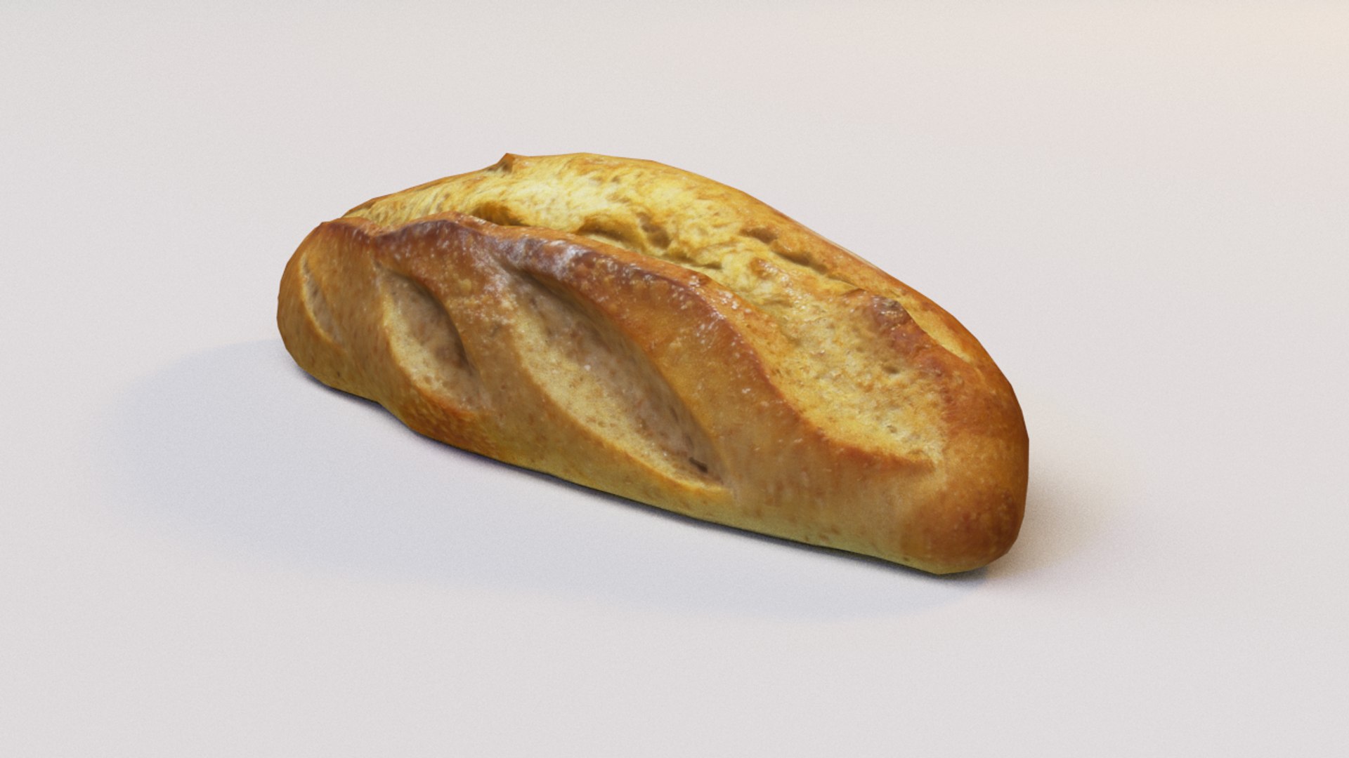 Photoscaned bolillo bread ready 3D model - TurboSquid 1348647