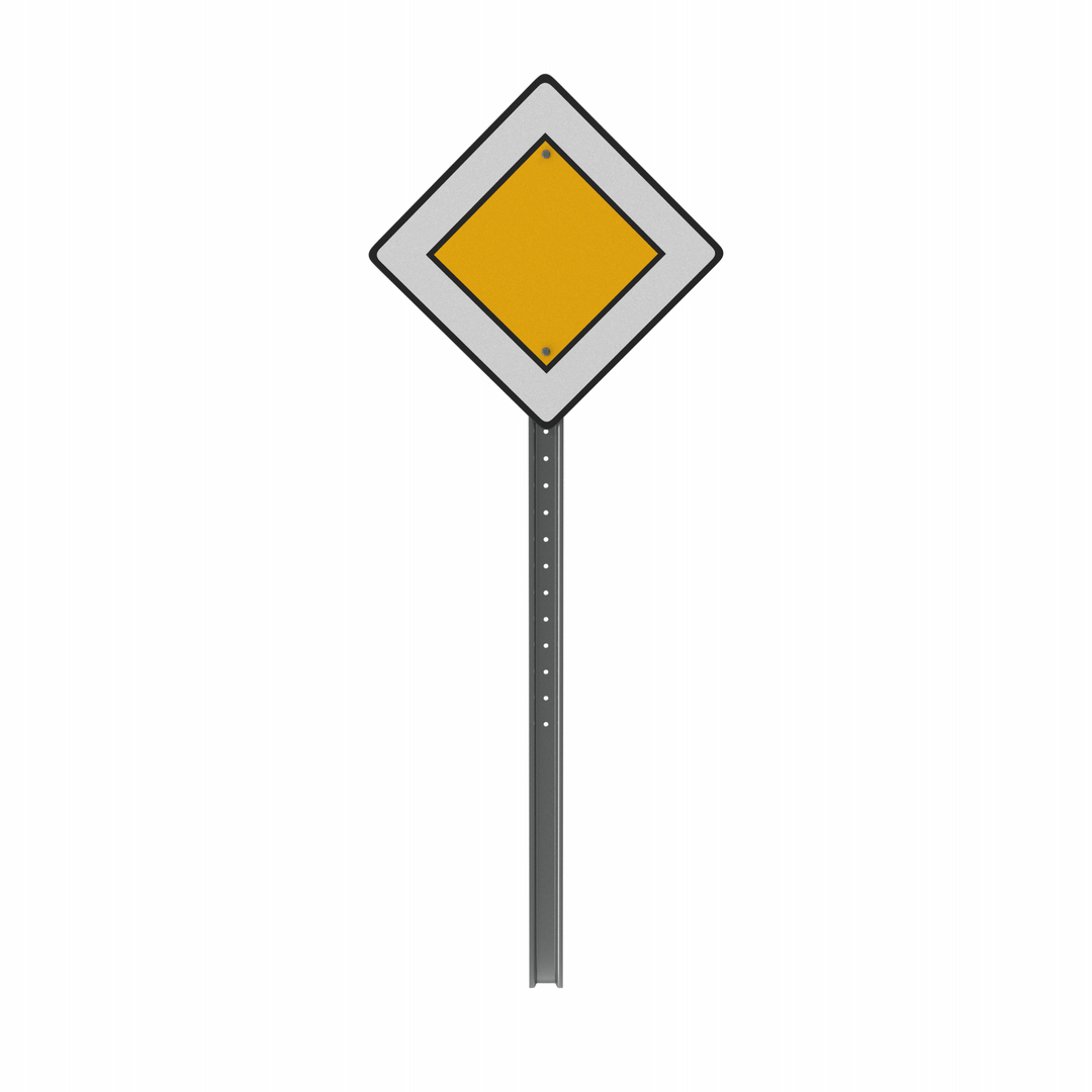 3D Main Road Sign - TurboSquid 2041154