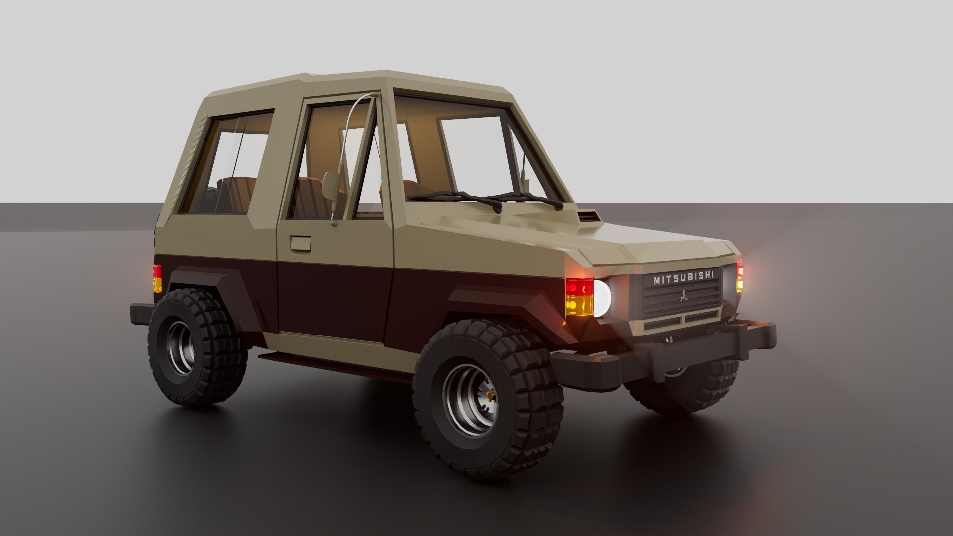 Mitsubishi Pajero Shogun Car Low Poly 3D model - TurboSquid 2042543