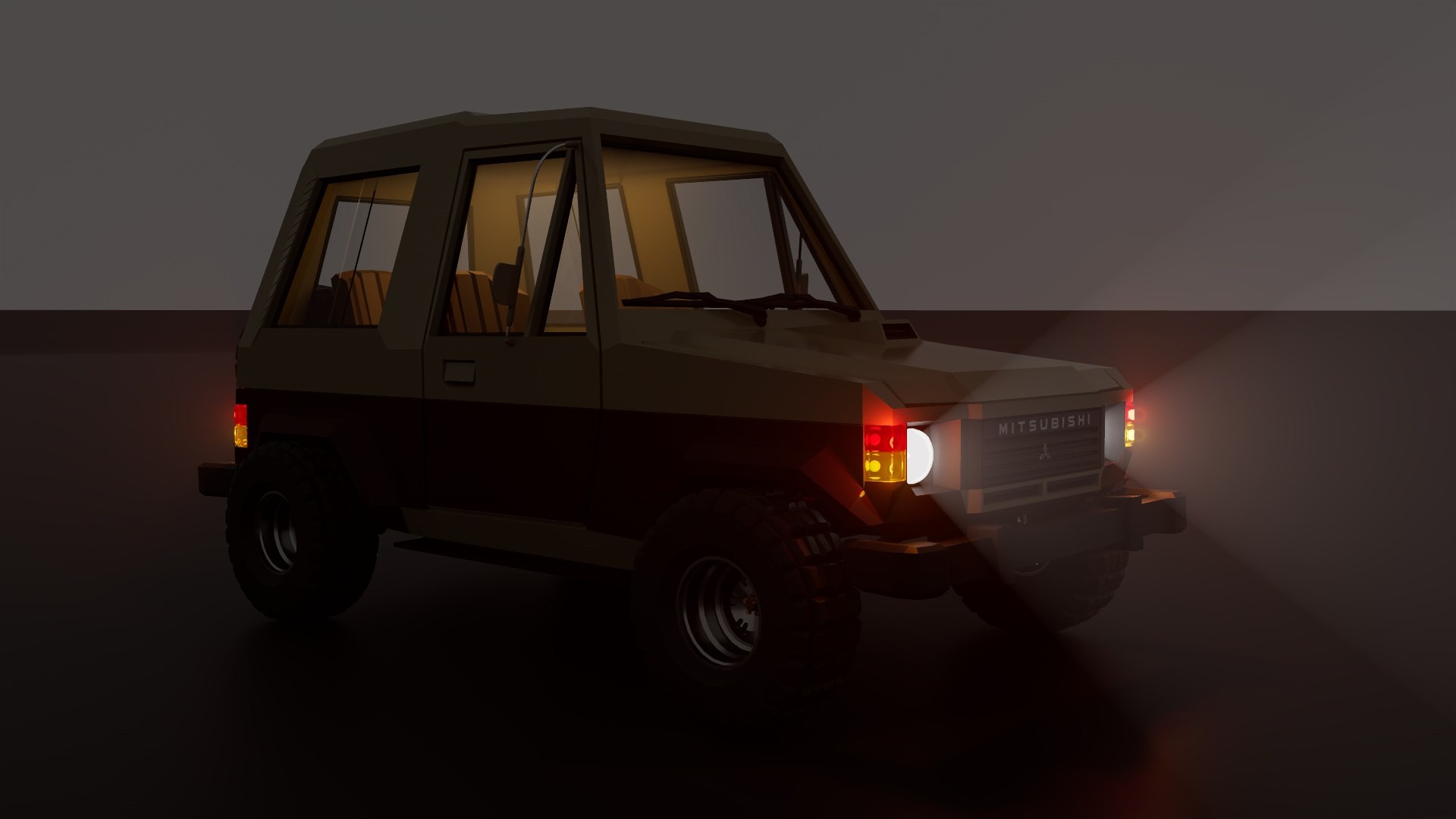 Mitsubishi Pajero Shogun Car Low Poly 3D model - TurboSquid 2042543
