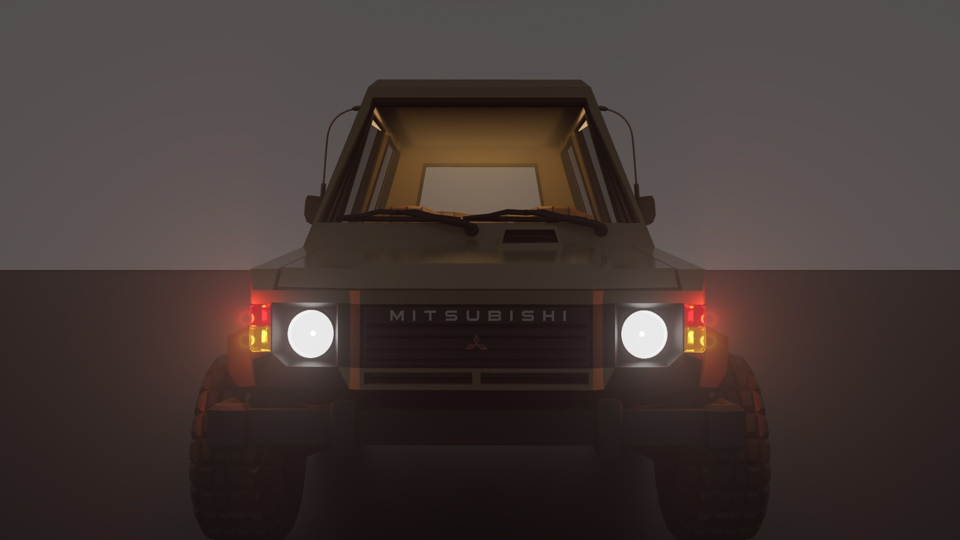 Mitsubishi Pajero Shogun Car Low Poly 3D model - TurboSquid 2042543