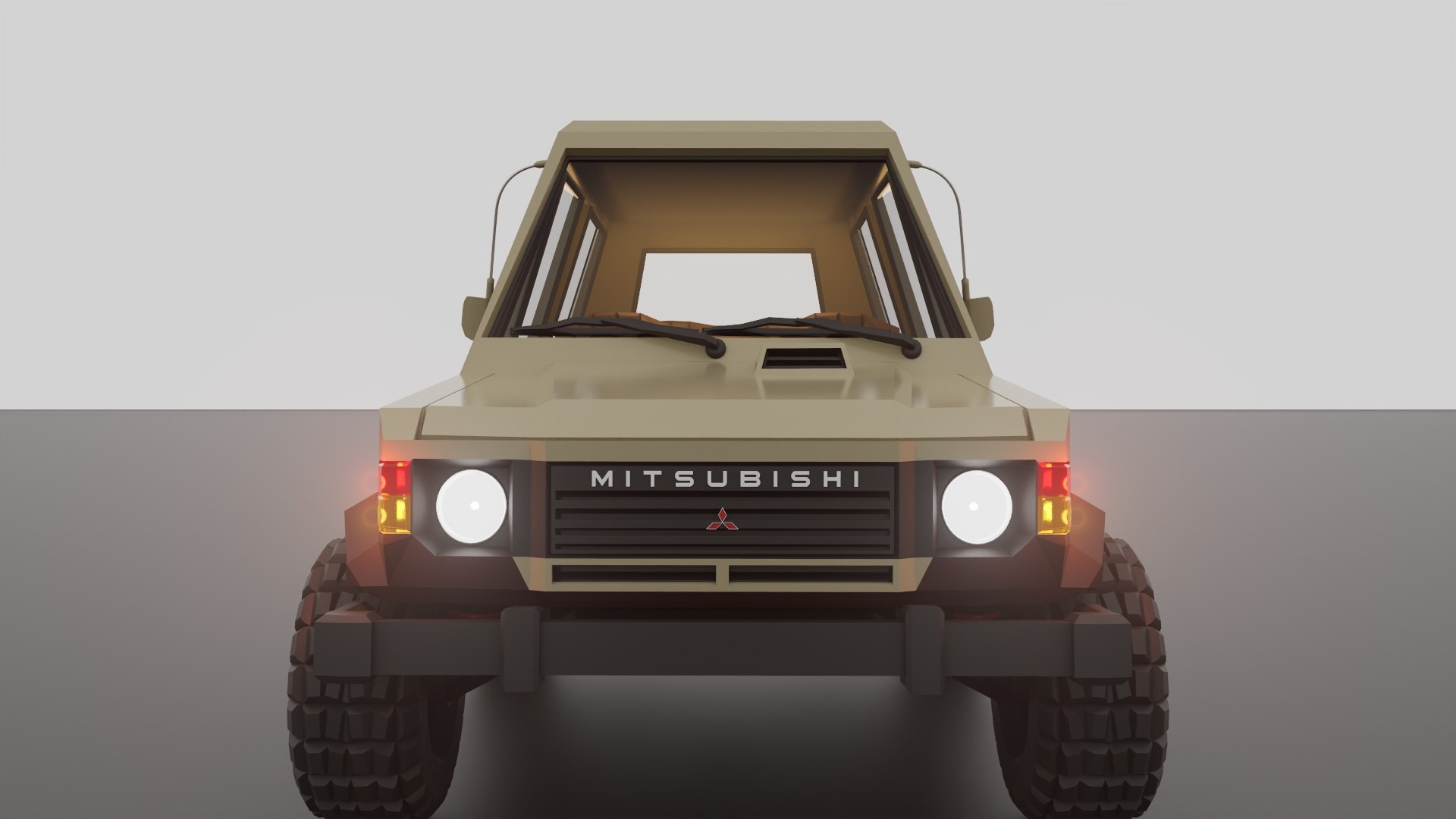 Mitsubishi Pajero Shogun Car Low Poly 3D model - TurboSquid 2042543