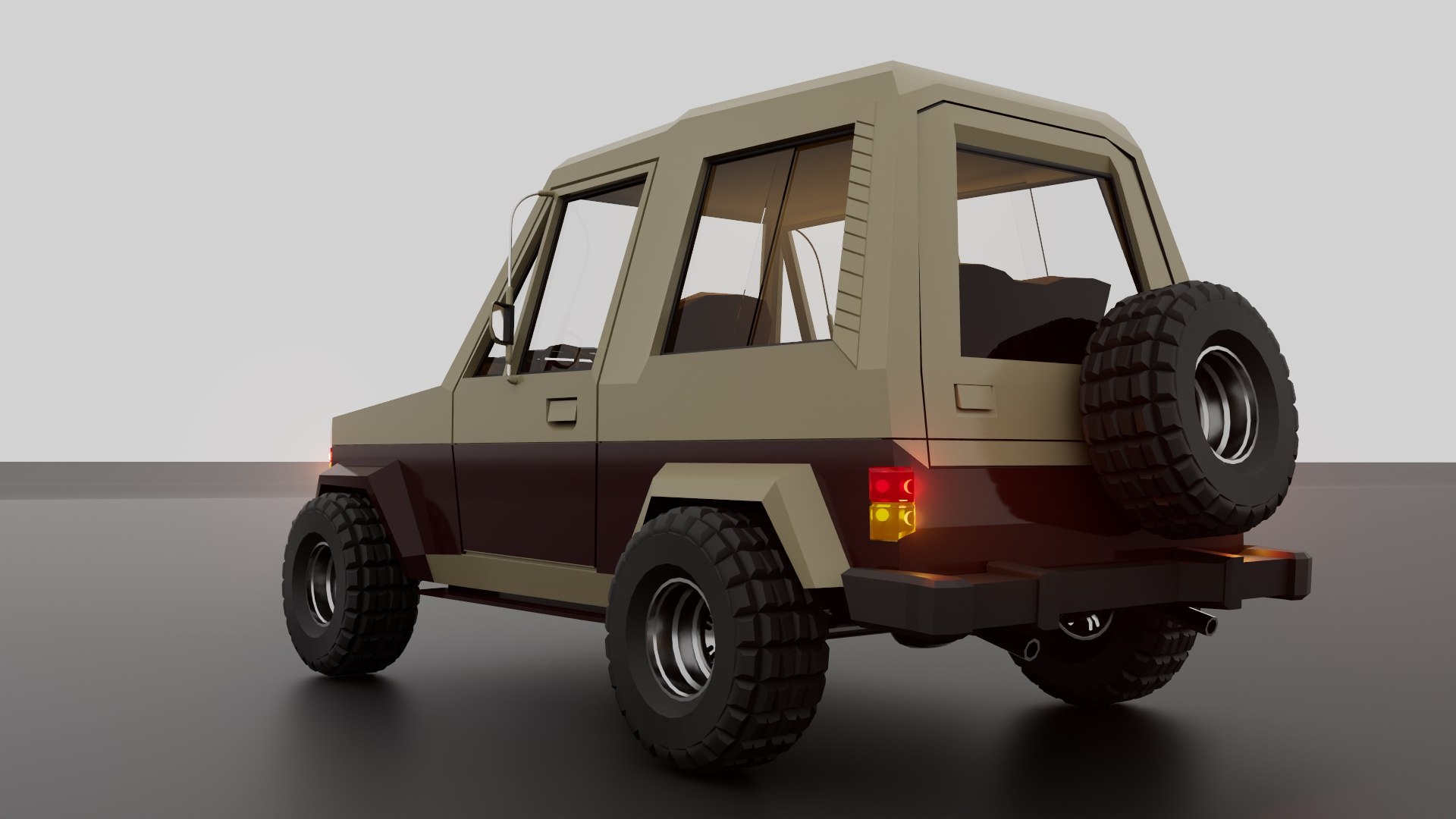 Mitsubishi Pajero Shogun Car Low Poly 3D model - TurboSquid 2042543