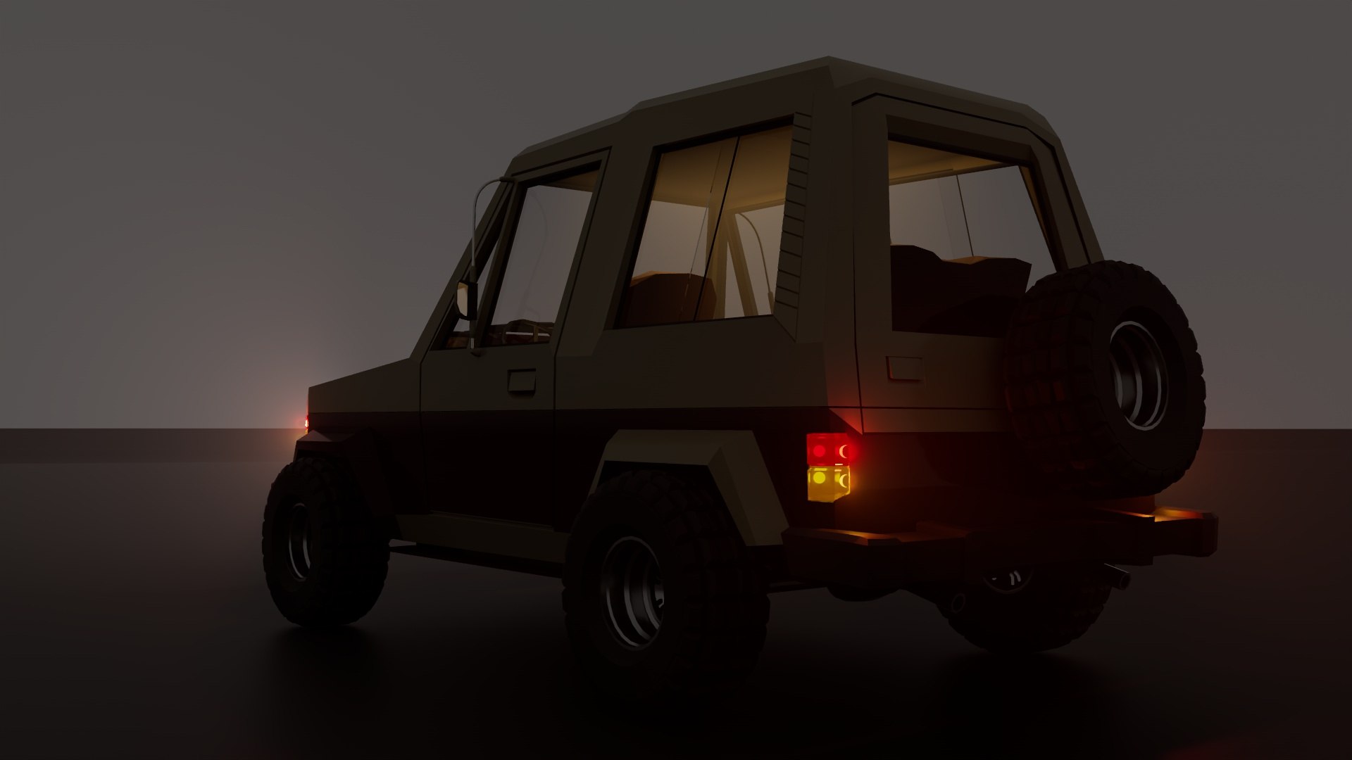 Mitsubishi Pajero Shogun Car Low Poly 3D model - TurboSquid 2042543