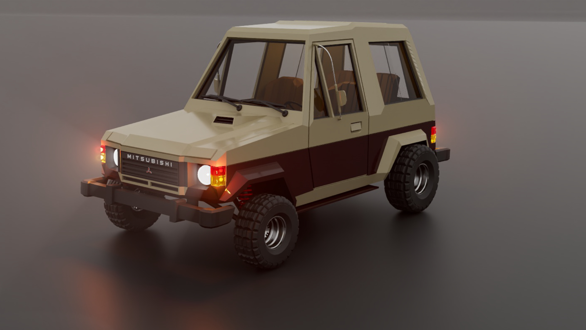 Mitsubishi Pajero Shogun Car Low Poly 3D model - TurboSquid 2042543