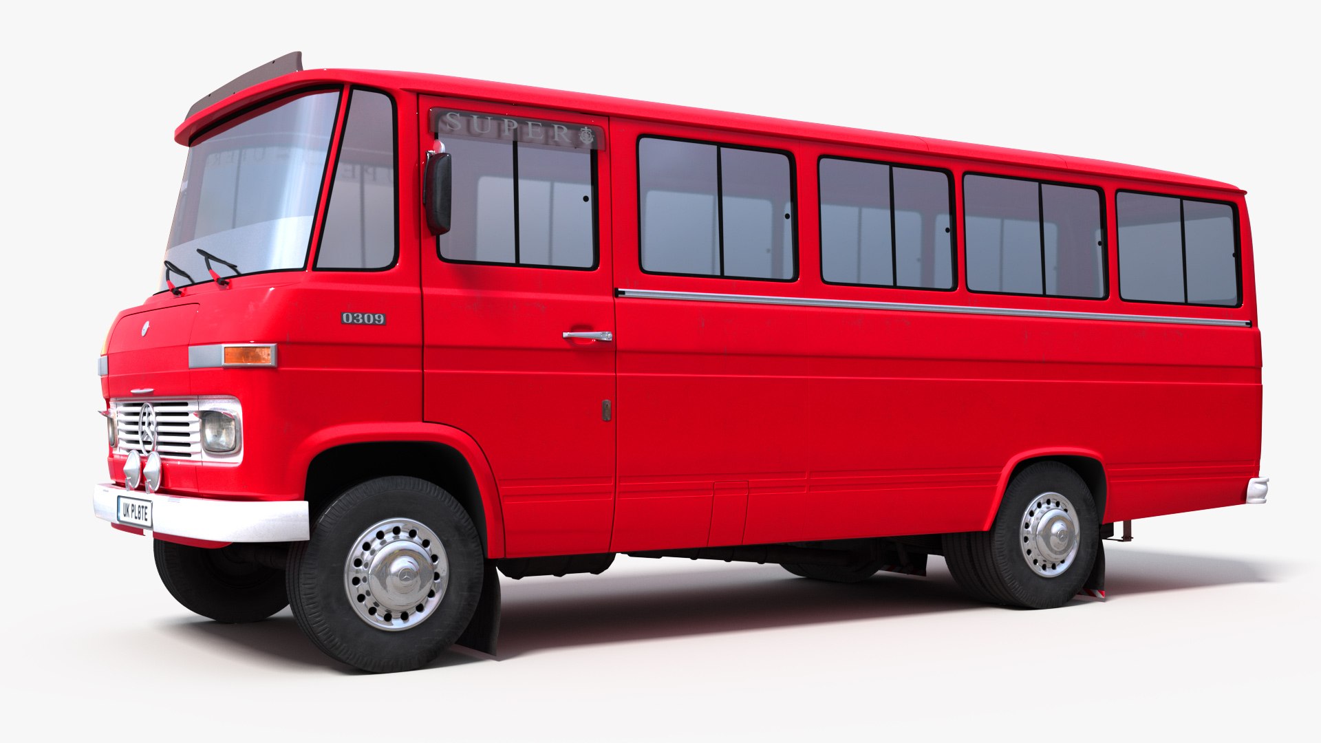 3D Old Minibus - TurboSquid 1437879