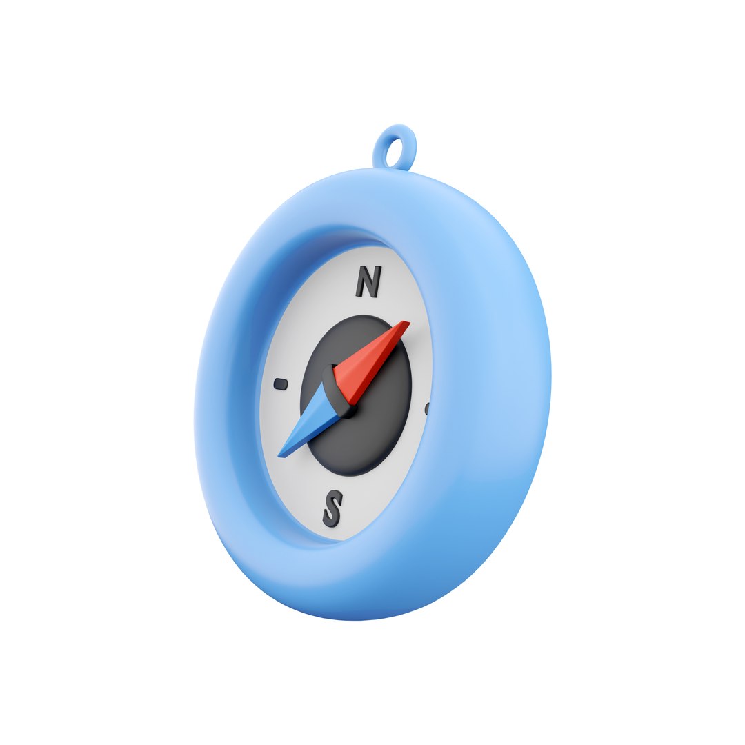 3D 3d Compass Icon - TurboSquid 2045920