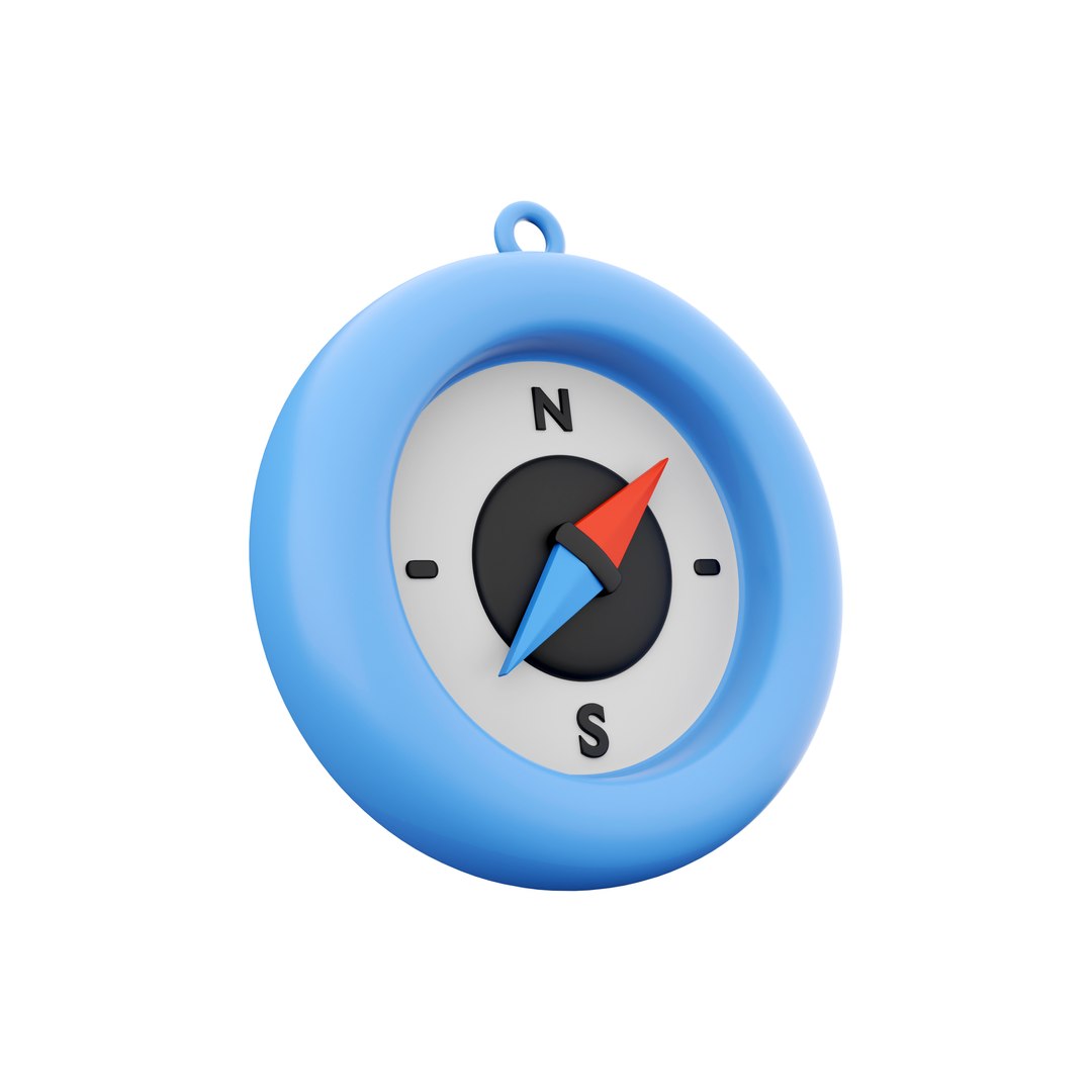 3D 3d Compass Icon - TurboSquid 2045920