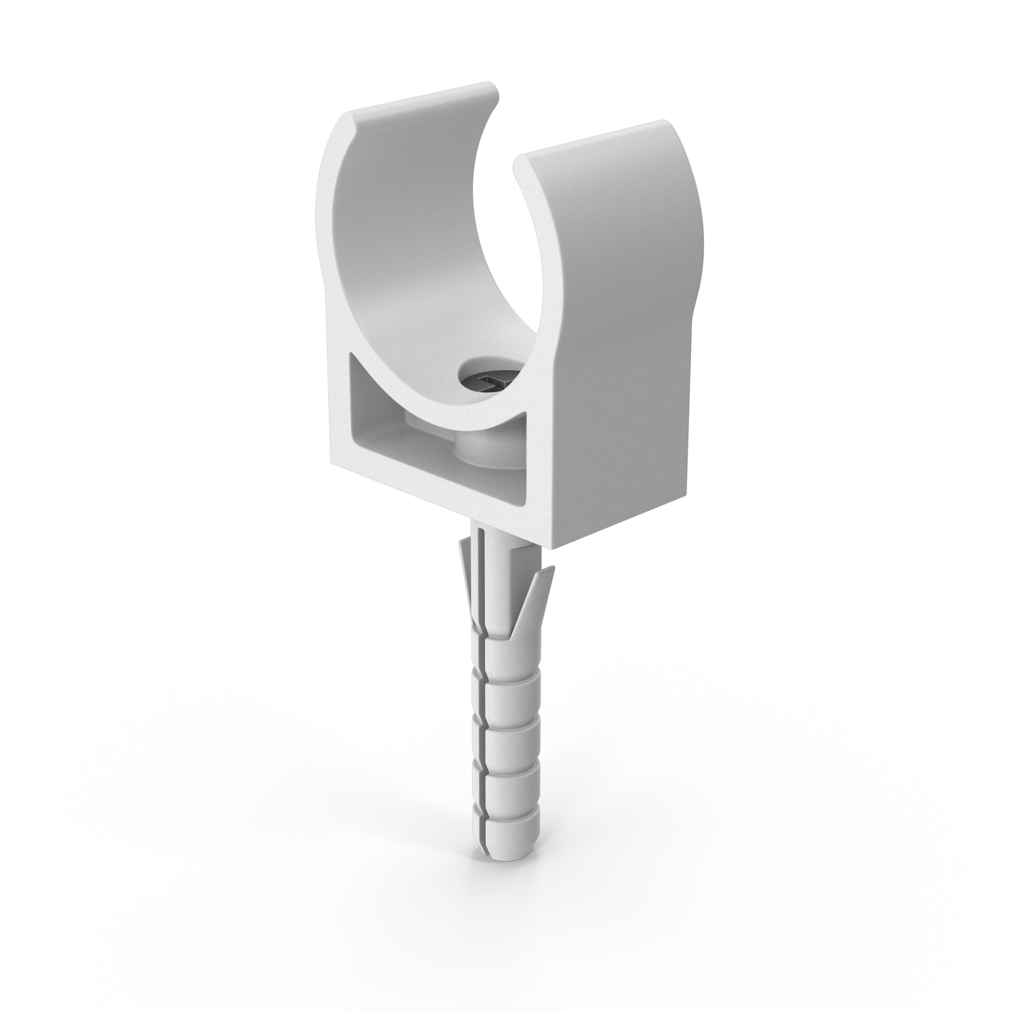 3D Pipe Clamp With Wall Plug model - TurboSquid 1910947