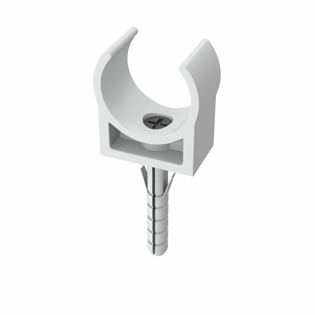 3D Pipe Clamp With Wall Plug Model - TurboSquid 1910947