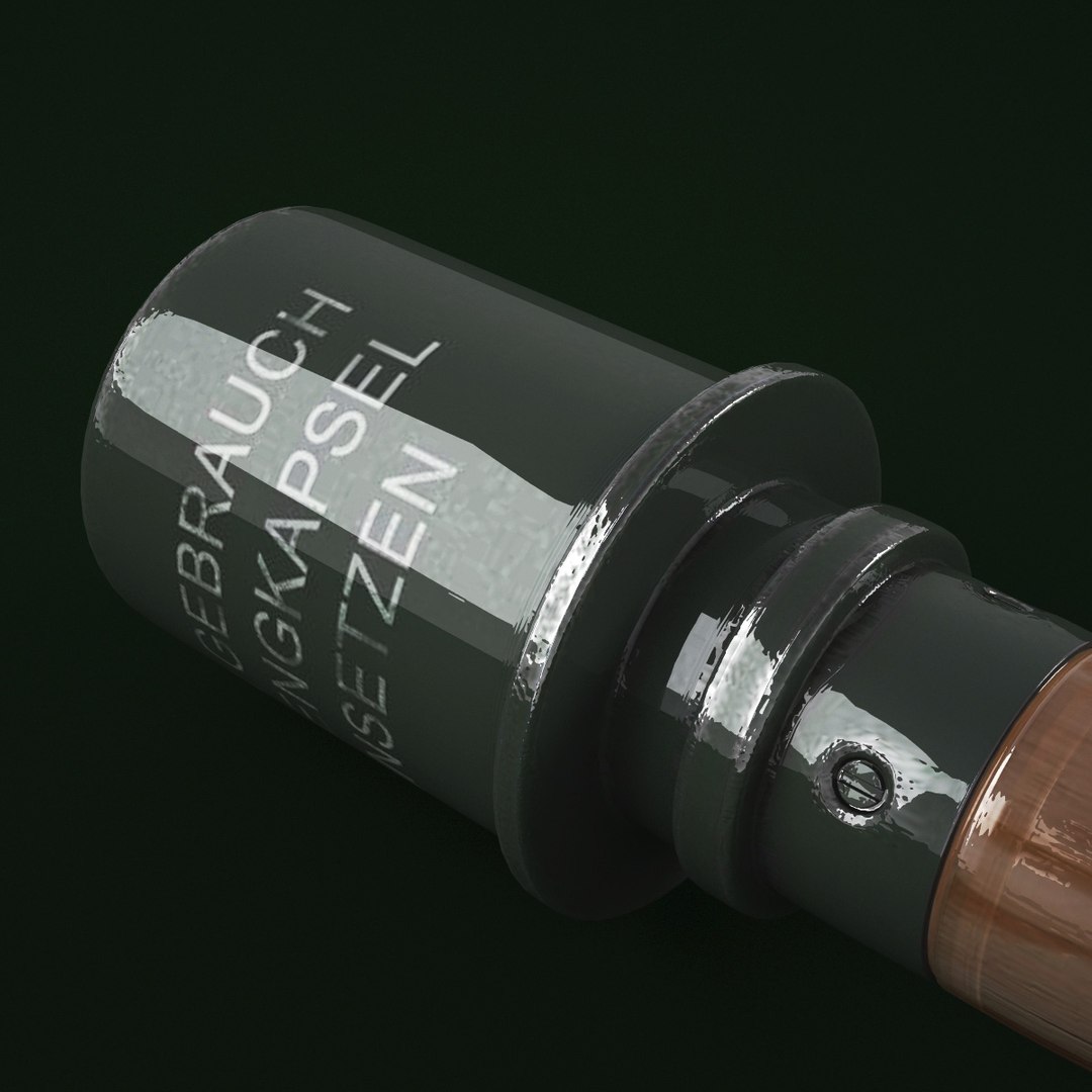 3d model of german stick grenade stielhgr