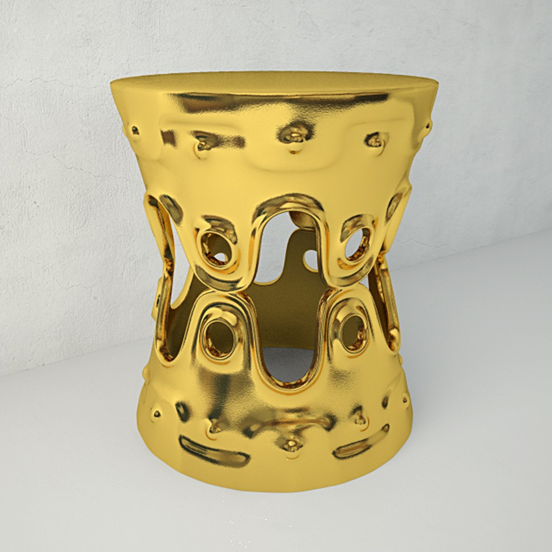 3D Ulu Concave Stool Jonathan - TurboSquid 1192743