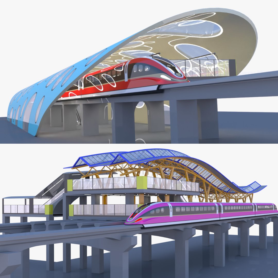 3D Maglev Stations Collection III 2024 - TurboSquid 2173805